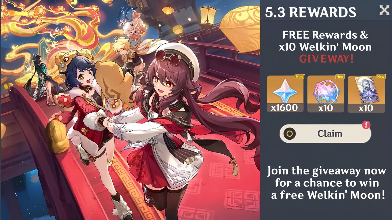 GET 20 FREE PULLS! ALL FREE REWARDS FROM LANTERN RITE & x10 WELKIN ...