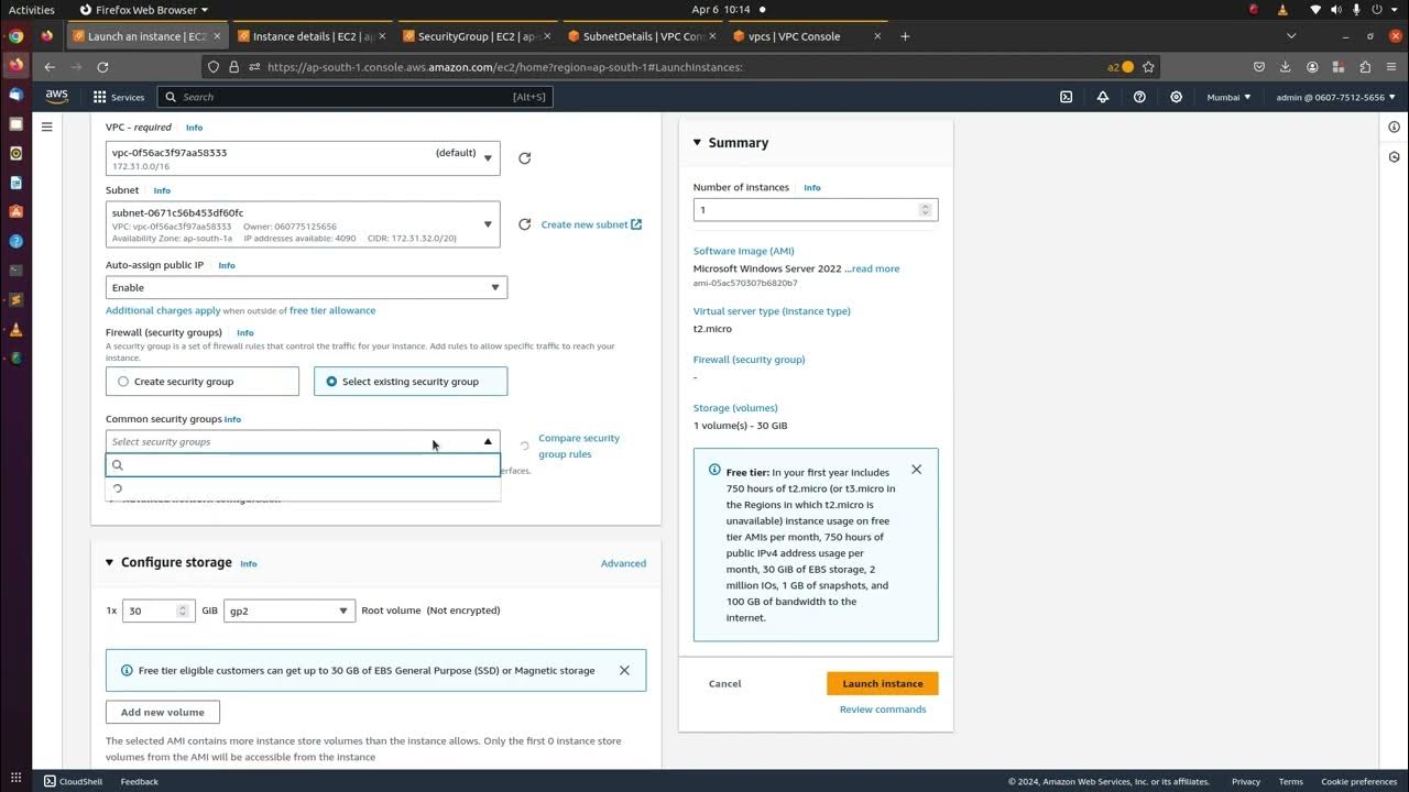 Kerberos Authentication - Part 2 - Set up a server - Launch and EC2 instance and RDP into it ...