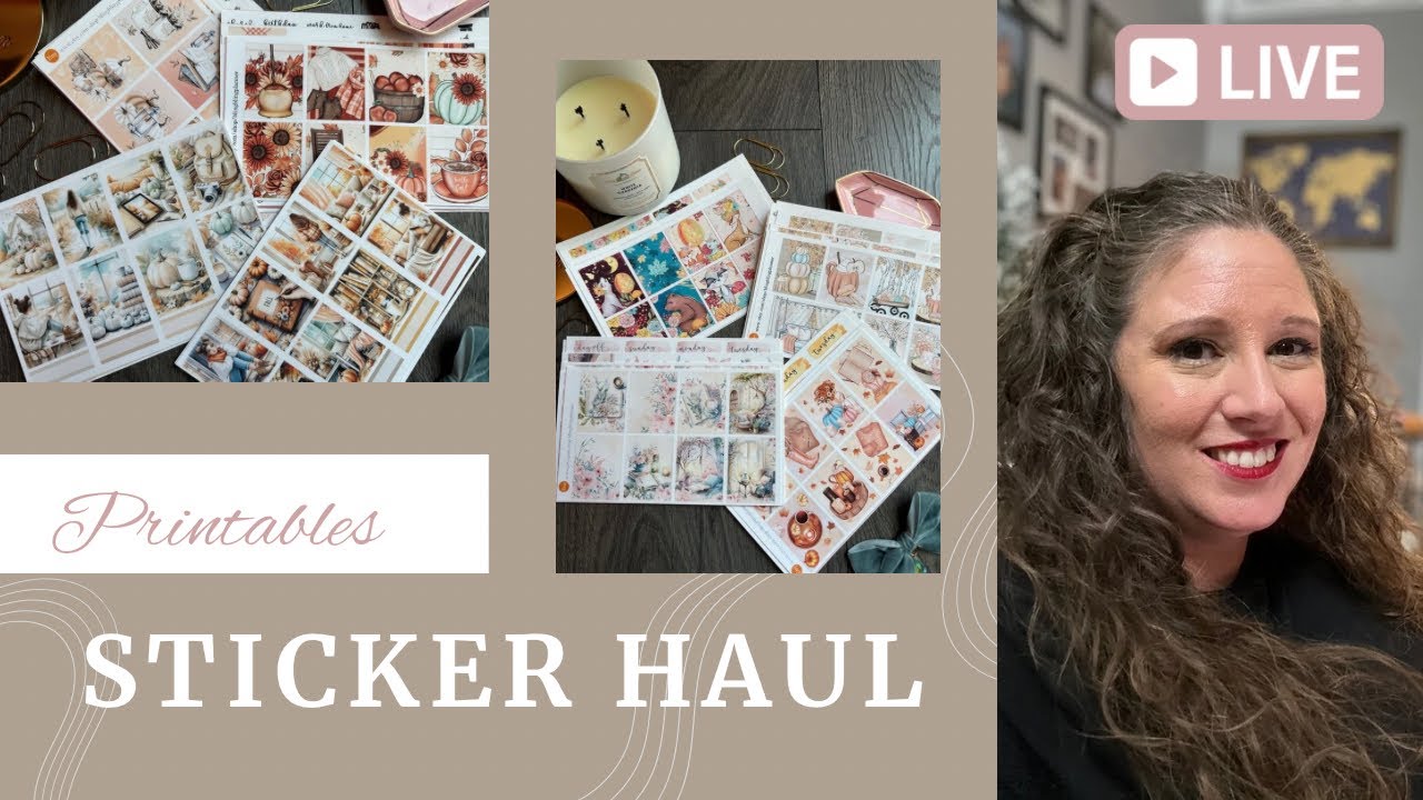 Planner Stickers Haul: Printable Sticker Kits - YouTube