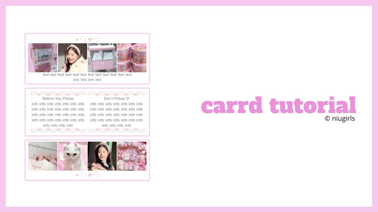 simple carrd tutorial #5 — © niugirls - YouTube