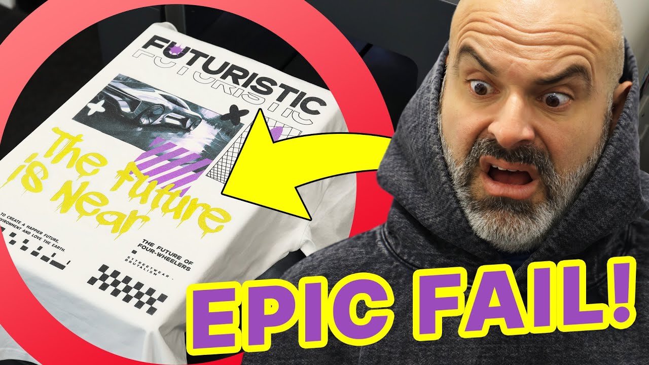 First Time Changing DTG Design Colors - YouTube