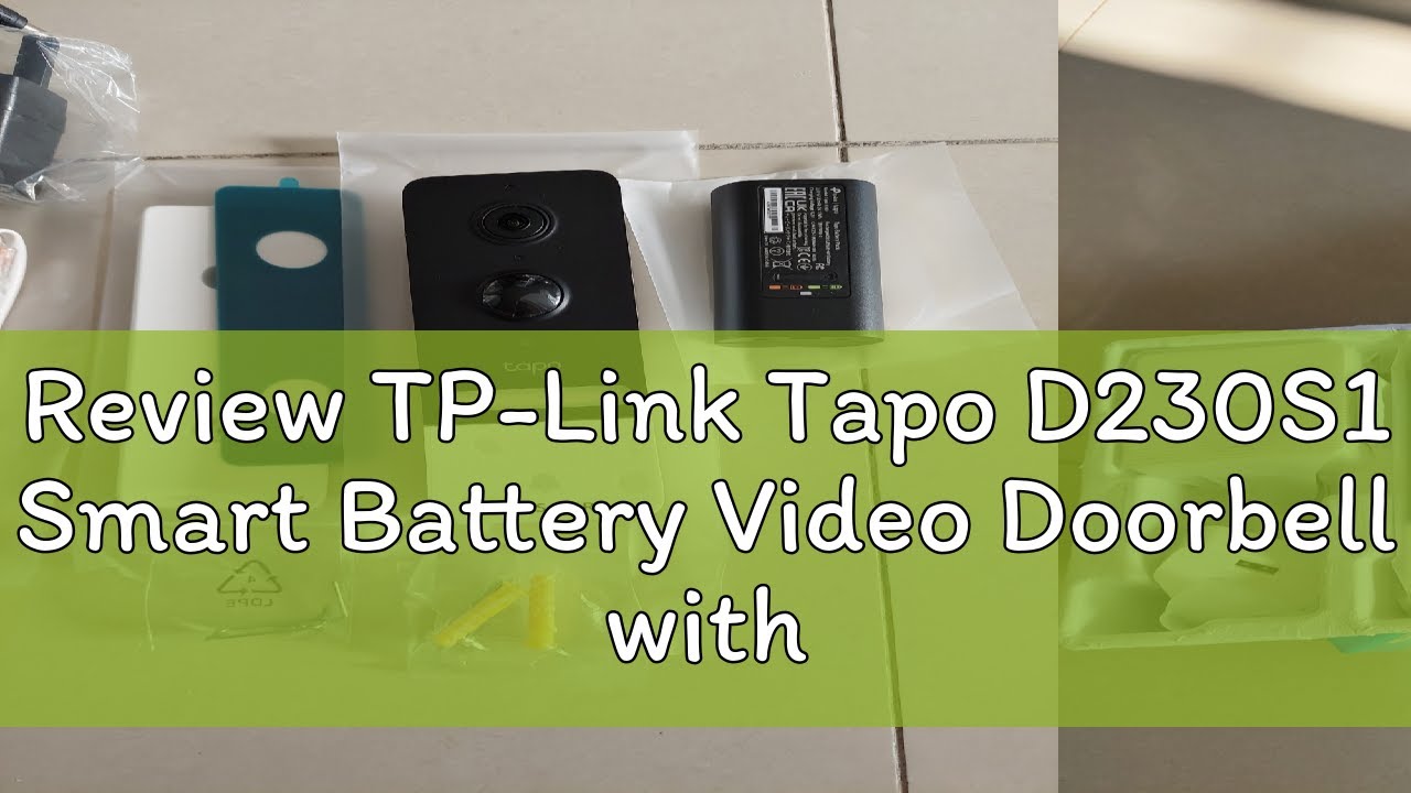 Review TP-Link Tapo D230S1 Smart Battery Video Doorbell with 2K 5MP ...