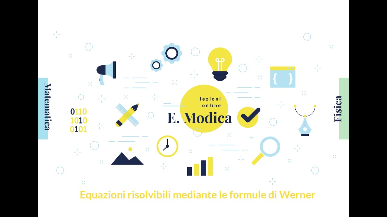 Equazioni goniometriche risolvibili mediante le formule di Werner - YouTube