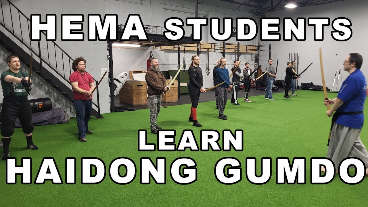 HEMA students learn Haidong Gumdo and fight with Katanas! - YouTube