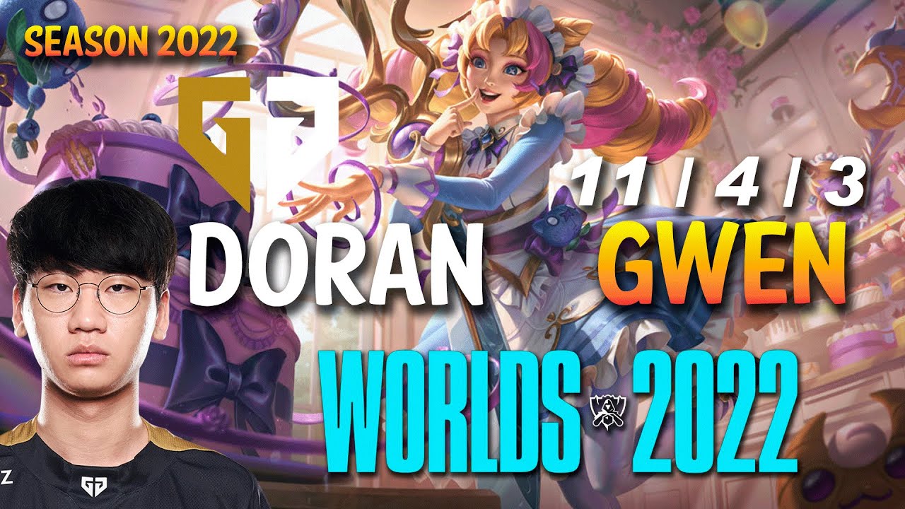 Gen Doran GWEN vs SEJUANI Top - NA Ranked - WORLDS 2022 - YouTube