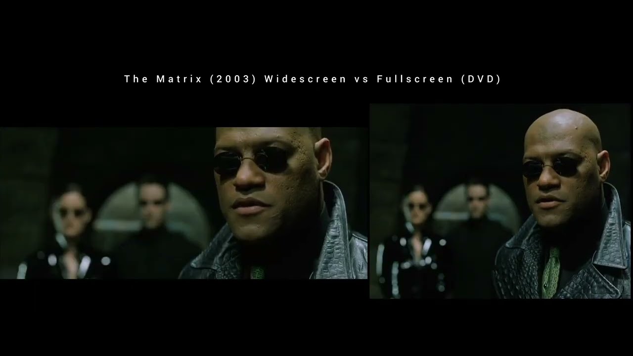 The Matrix Reloaded (2003) Widescreen vs Fullscreen (DVD) Morpheus ...
