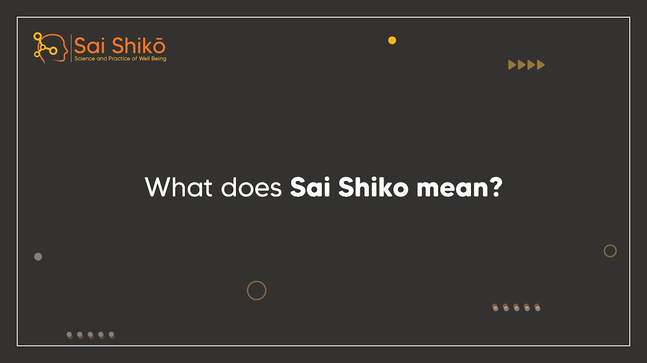 What does the phrase 'Sai Shiko' mean? - YouTube