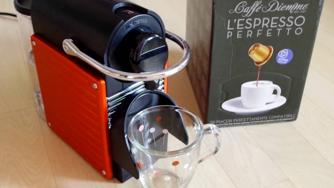 Caffè Diemme capsule Coffee를 네스프레소 머신에 사용하는 동영상 2 - YouTube
