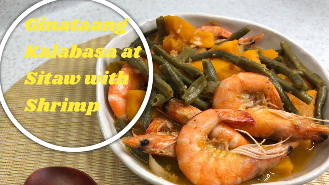 How to cook Ginataang Kalabasa at Sitaw with Shrimp//Ginataang Gulay ...