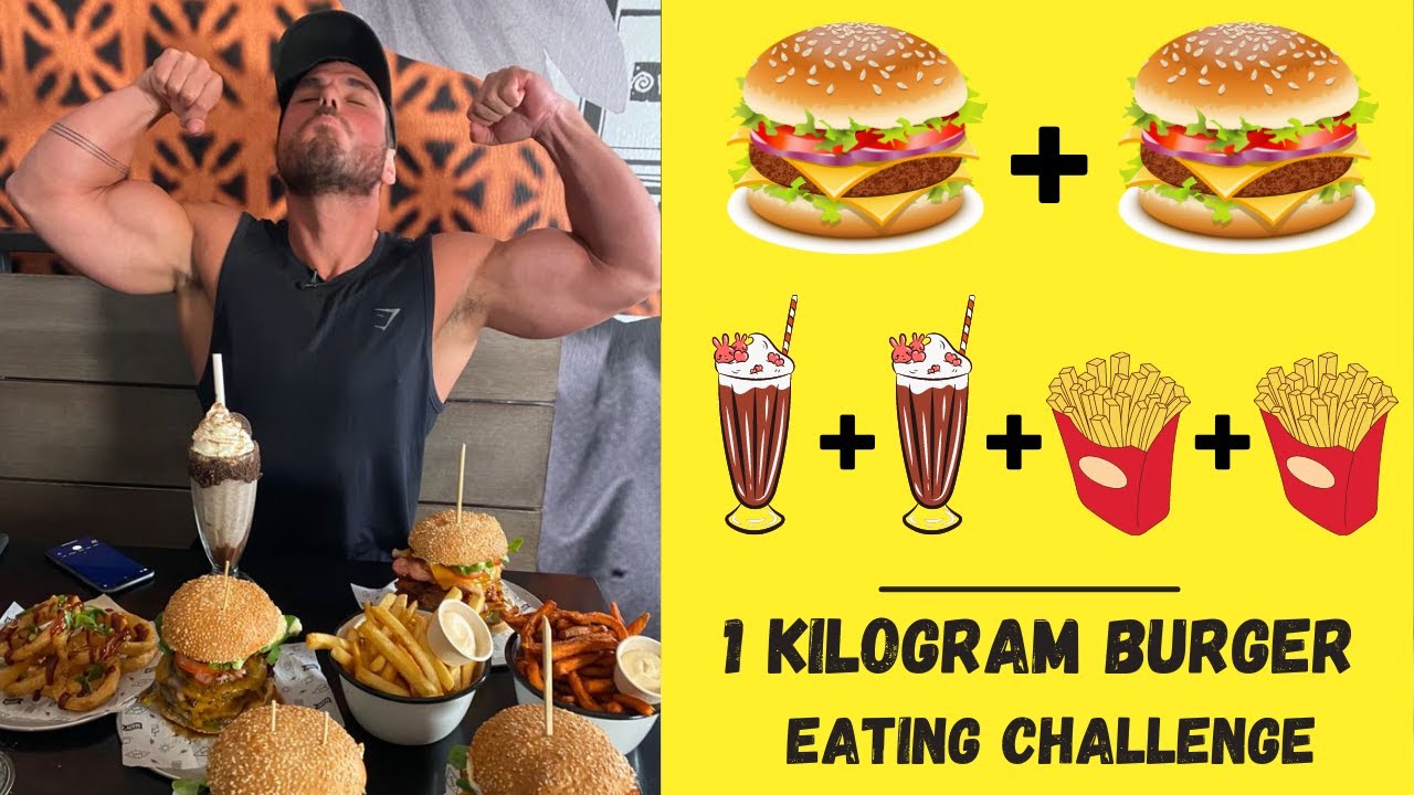 1 KILOGRAM BURGER (2.2lbs) CHALLENGE? - YouTube