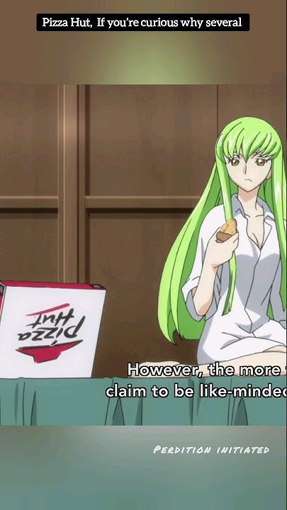 Did You Know That Code Geass Was Sponsored By Pizza Hut Perdition