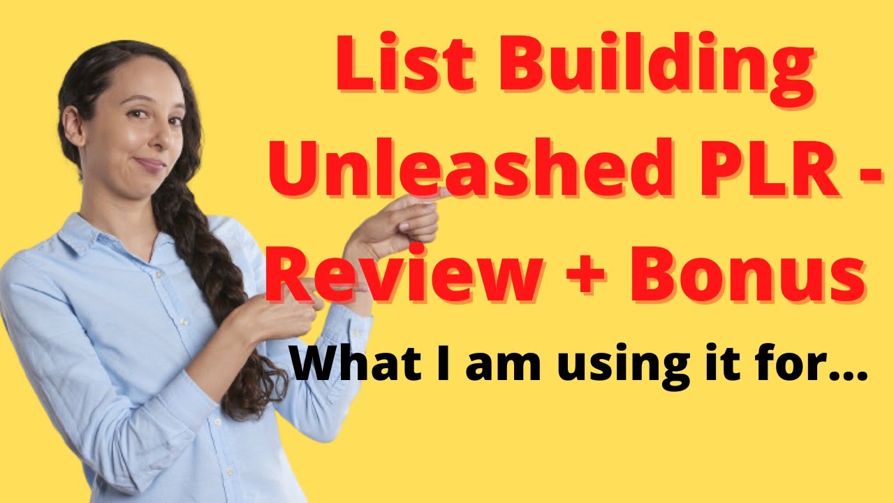 List Building Unleashed PLR Package Review - What I am using it for ...
