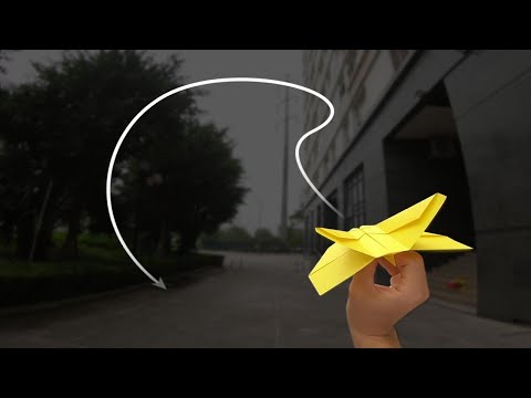 Kağıttan Boomerang Uçak Yapımı 39 | Bumerang kağıt uçakları yapma | Paper Airplane