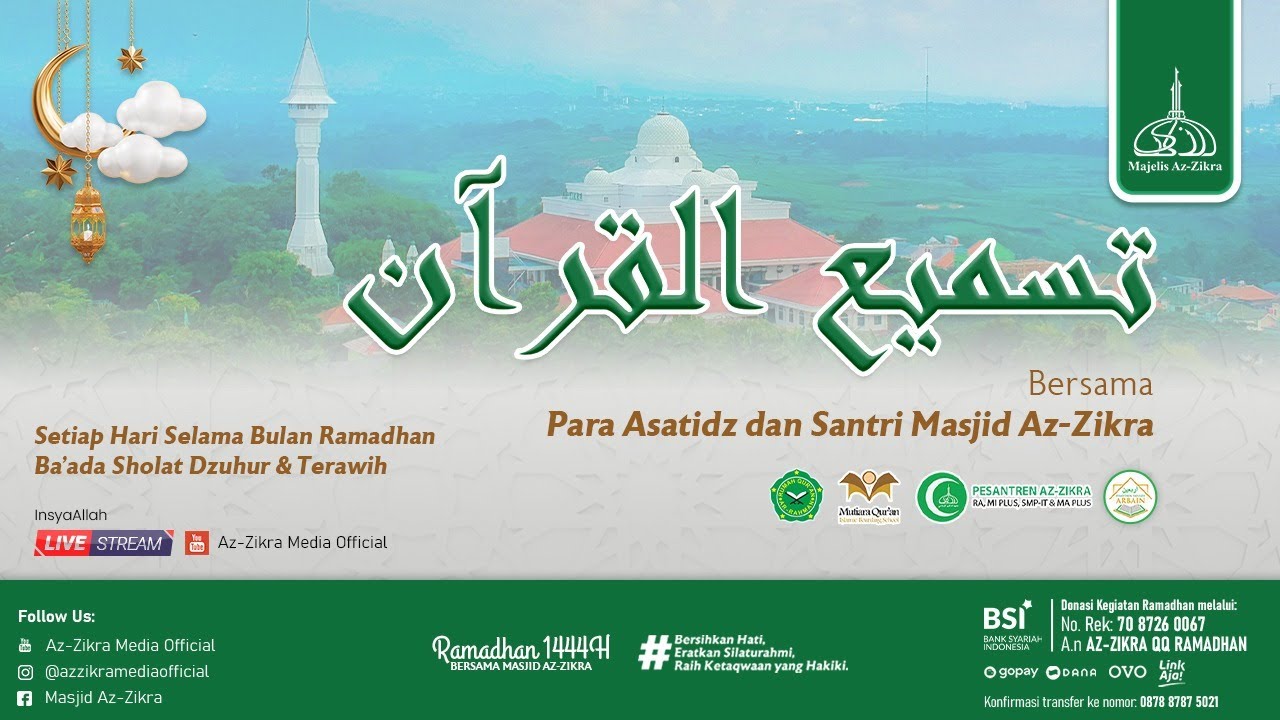 🔴Live Khataman Al-Qur'an bersama Ust. H. Muhammad Surur Al-Hafizh - YouTube