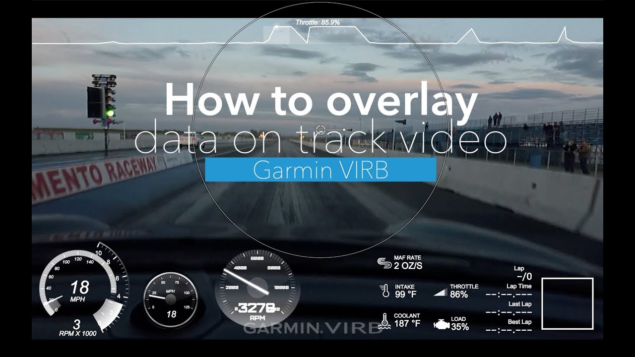 How I overlay OBD data on my track videos - YouTube