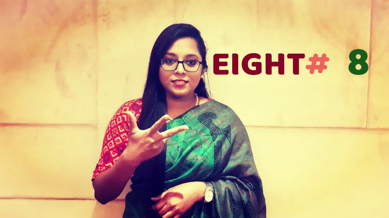 Numbers In Sign Language - YouTube