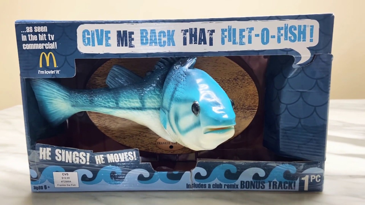 Animated Singing & Dancing Frankie the Fish - Gemmy 2009 - YouTube
