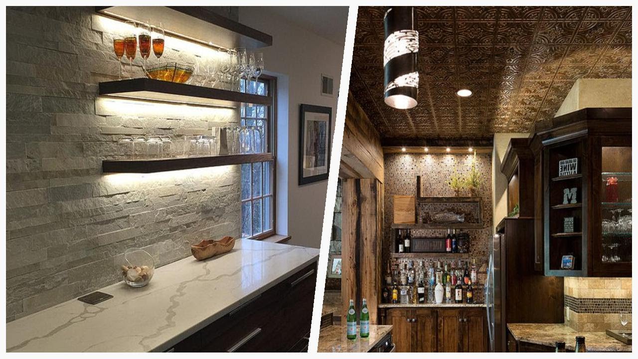 75 Beautiful Black Porcelain Tile Home Bar Design Ideas #1906 🖤 - YouTube