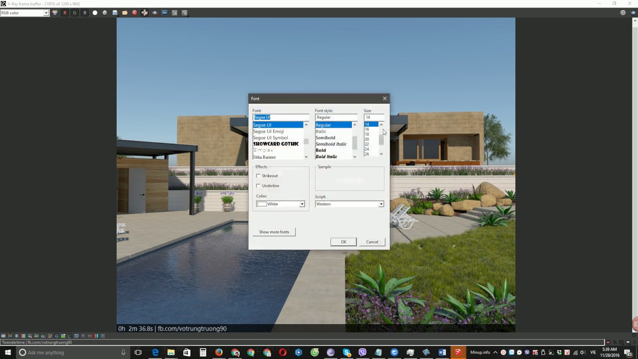 Vray 3.4 SketchUp test speed render time - YouTube