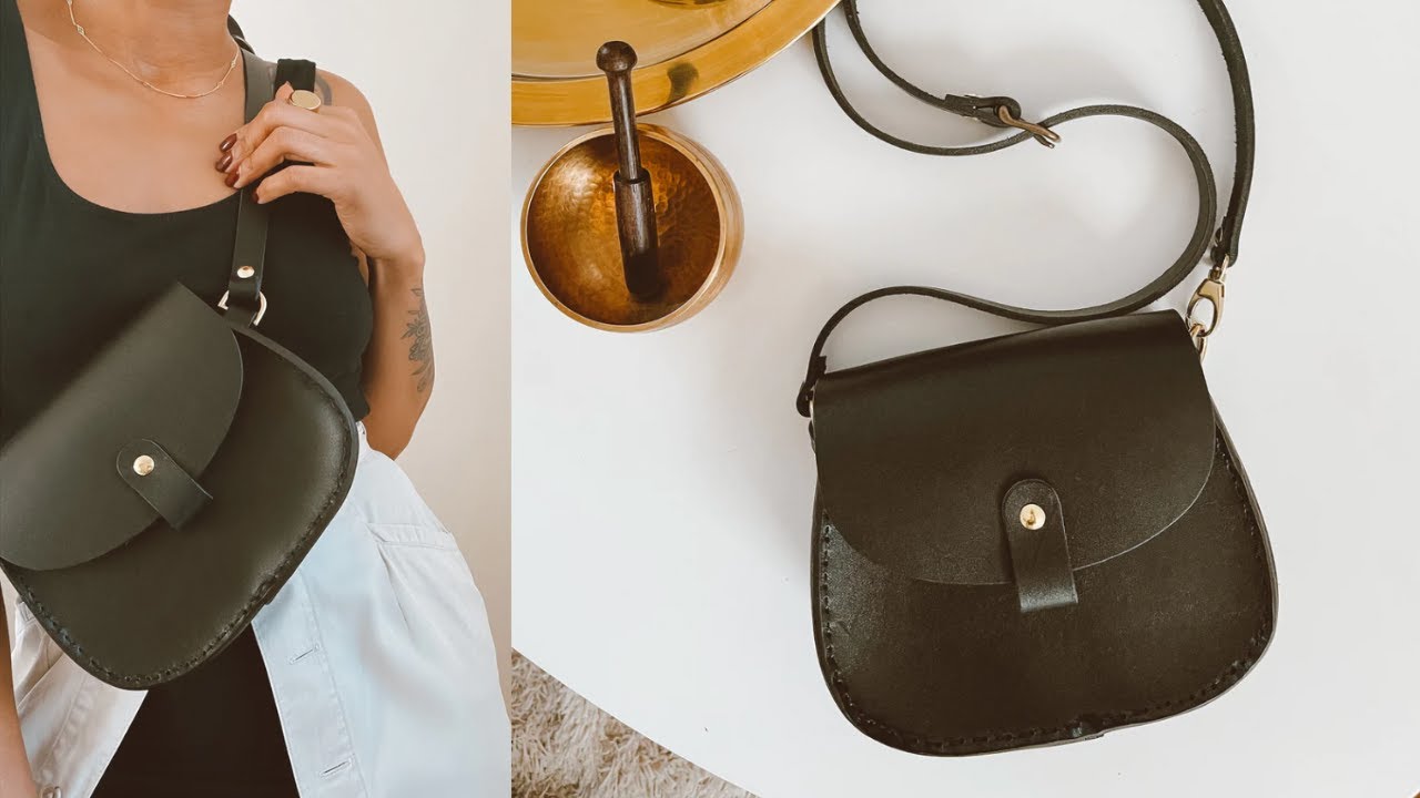 Leather Crossbody Tutorial + PDF Pattern (Wear it 3-Ways) - YouTube