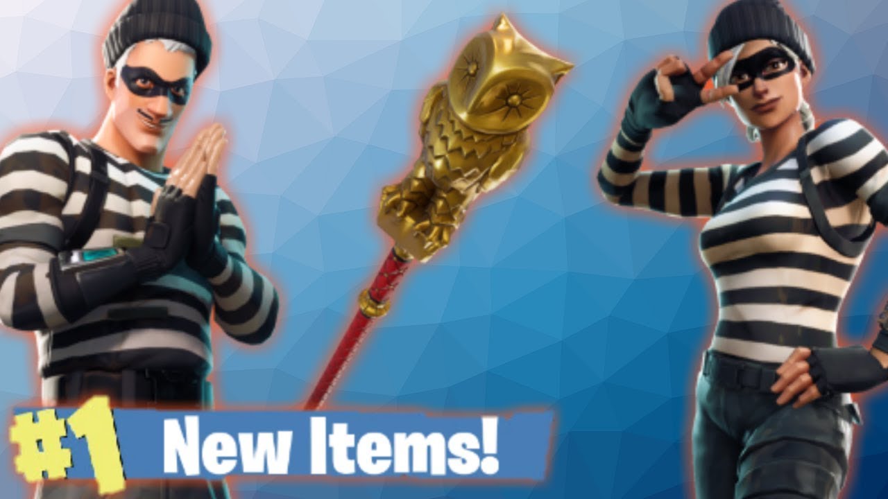 New Robbers Skins & Gold Owl Pickaxe! Fortnite Live Stream! - YouTube