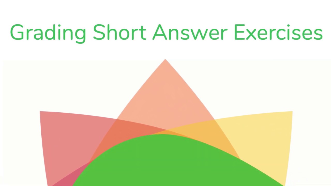 Grading Short Answer Exercises - YouTube