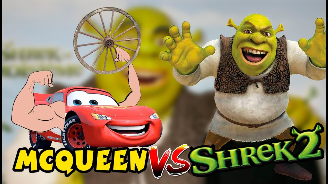 Car McQueen Against The Robbers From The Shrek 2 Game | McQueen vs ...