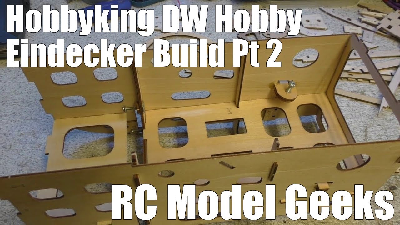 Hobbyking DW Hobby Fokker Eindecker Build Pt2 RC Model Geeks - YouTube