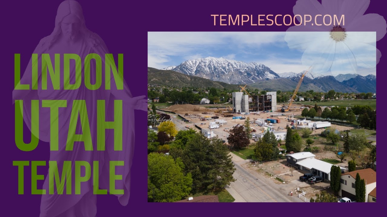 Lindon Utah Temple on a summer day by drone on July 6, 2022 - YouTube
