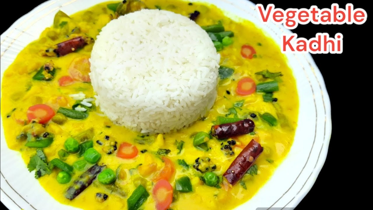 वेजिटेबल कढ़ी Vegetable kadhi recipe. Mix veg recipe..sindhi kadhi ...
