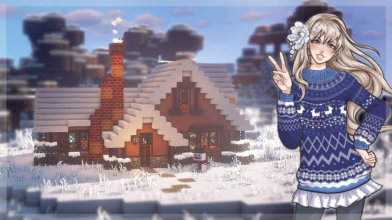 [Minecraft] Storybook Winter Cottage (that we're decorating for ...