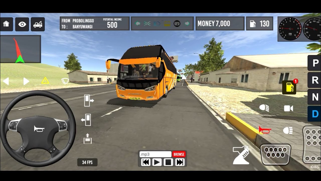 Realistic idbs bus simulator game | real bus game - YouTube