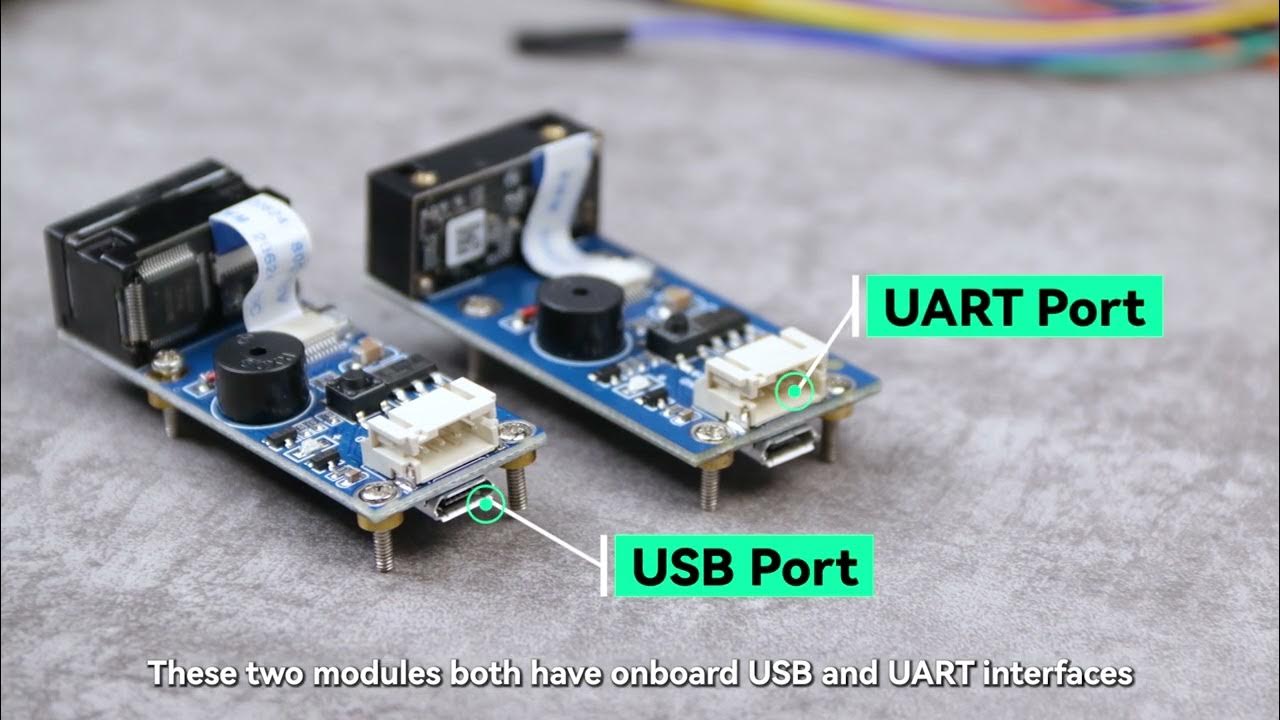 Waveshare Barcode Scanner Module, 1D/2D Codes Reader, USB and UART Interface - YouTube