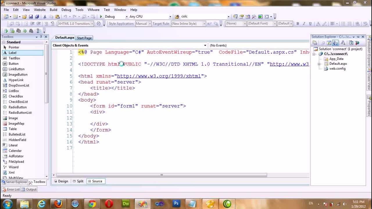 how to connect asp net to mysql - YouTube