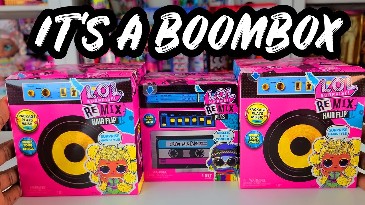 LOL Surprise Remix Hair Flip and Pets Series Boombox Unboxing - Instant ...
