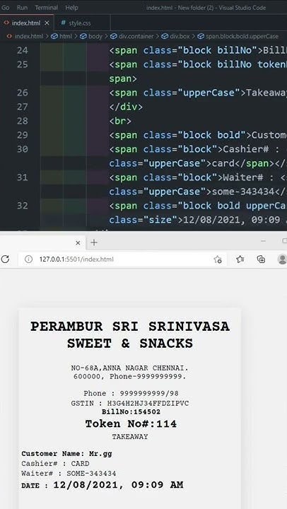 Coding a PAPER BILL | HTML & CSS | #Shorts - YouTube