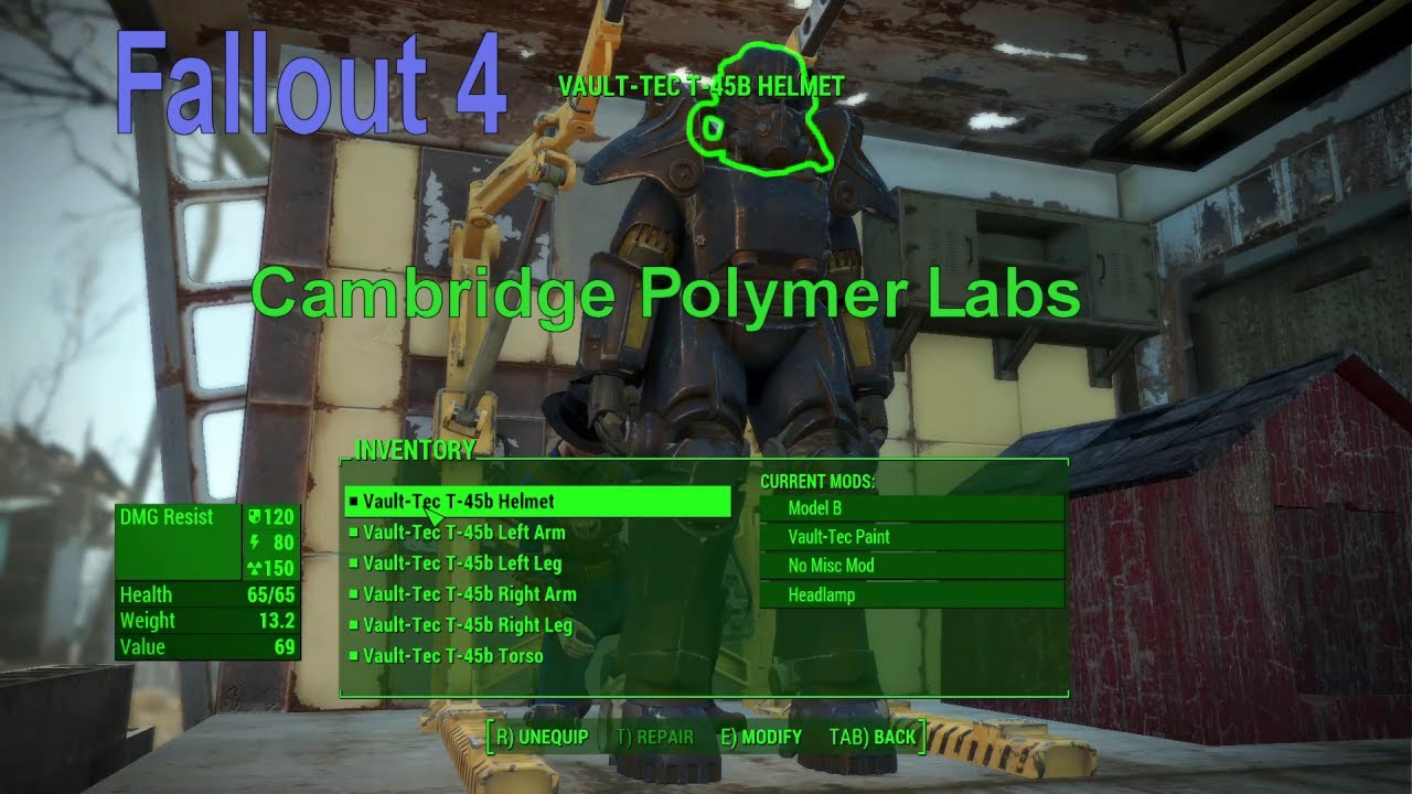 Fallout4 : Cambridge Polymer Labs - YouTube