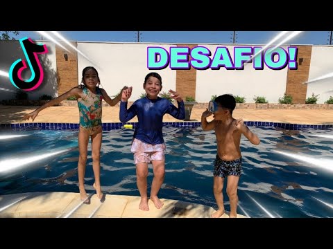 DESAFIO DA PISCINA. QUEM faz o melhor REVERSE |desafio da piscina ...
