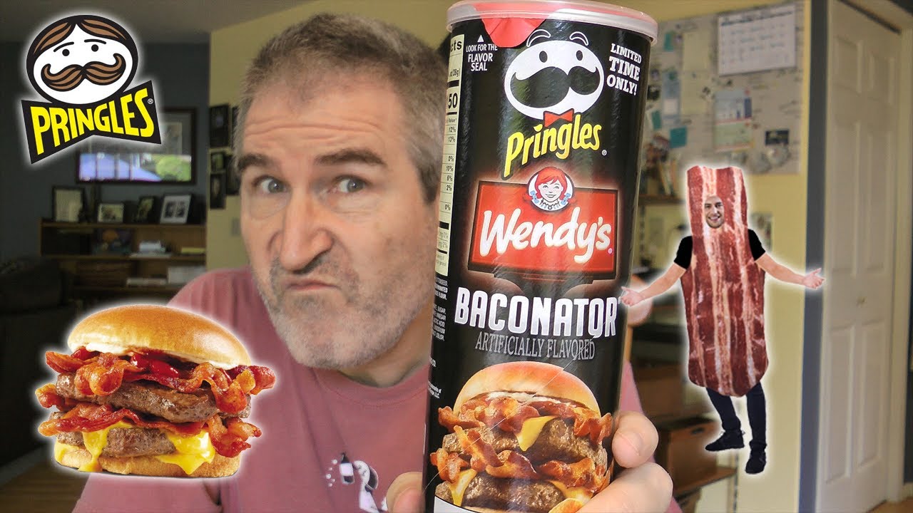 Pringles Wendy's Baconator Crisps REVIEW 🥓🍔 - YouTube