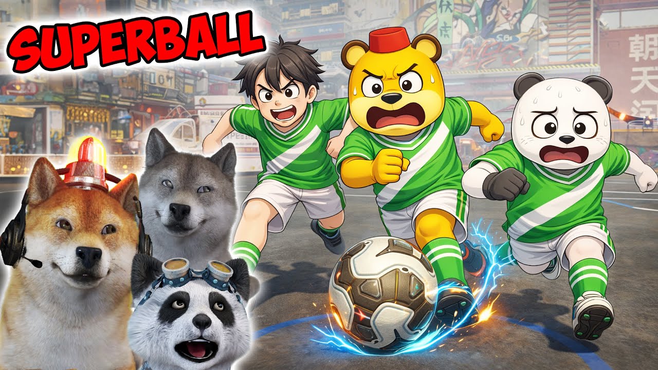 TRIO KOCAK BERTANDING SEPAK BOLA SUPER? - Superball Indonesia - YouTube
