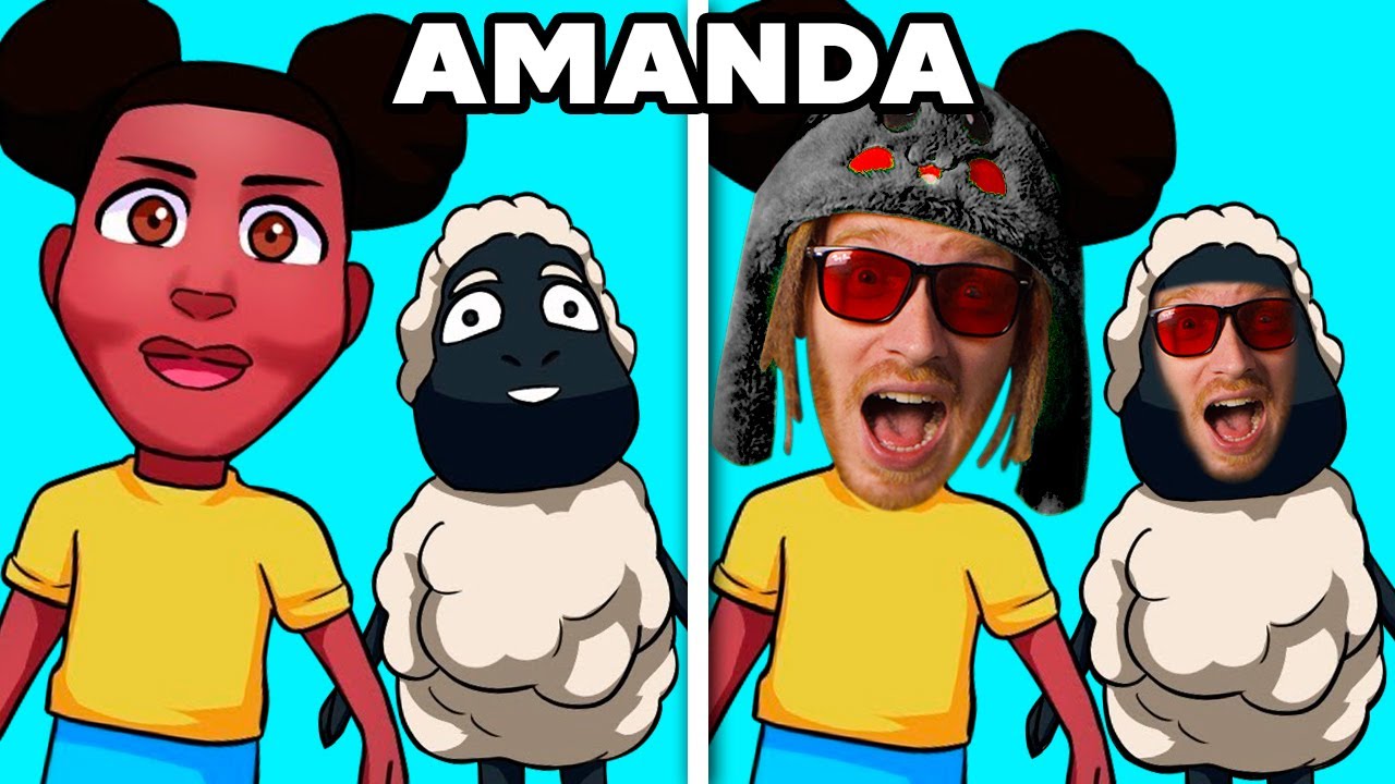 AMANDA THE ADVENTURER character voices in Real Life 🤪 - YouTube