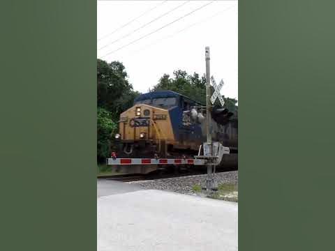Fast Csx mixed freight train - YouTube