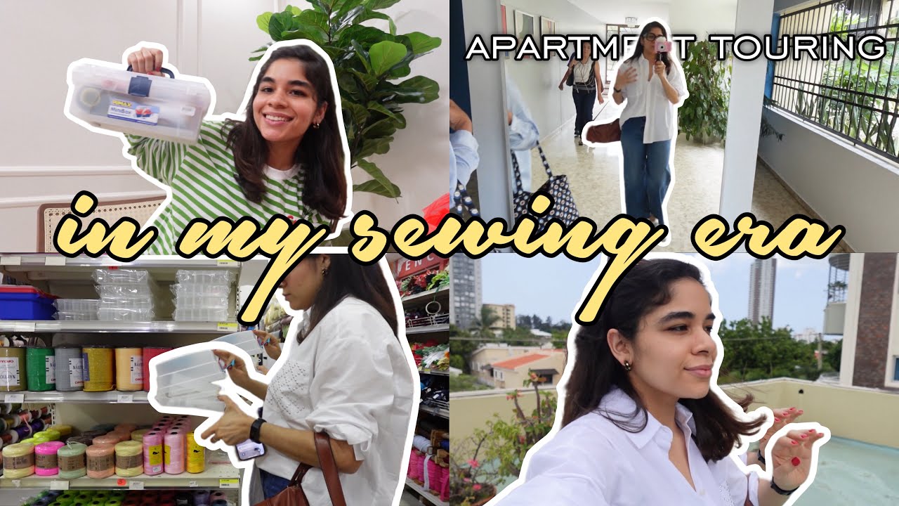 apartment touring & shopping for SEWING supplies! + haul | A Day In My ...