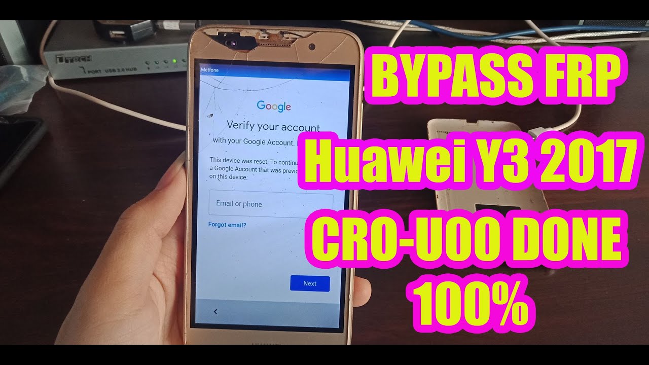 Huawei Y3 2017 (CRO-U00) Bypass FRP - YouTube