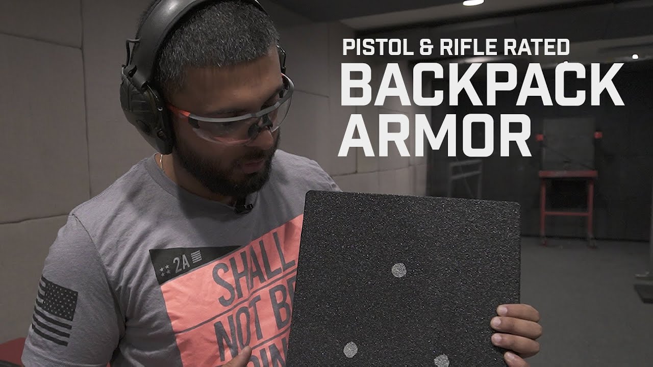 Backpack Armor Plate - Level III (SRT) Rifle & Level IIIA Pistol Rated ...