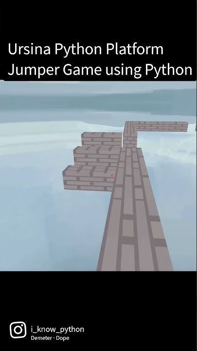 python platform jumper using ursina - YouTube