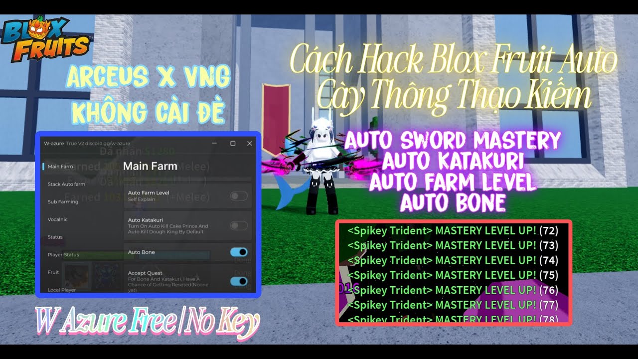 Cách Auto Cày Thông Thạo Kiếm | Arceus X VNG Mới Nhất | Auto Sword ...