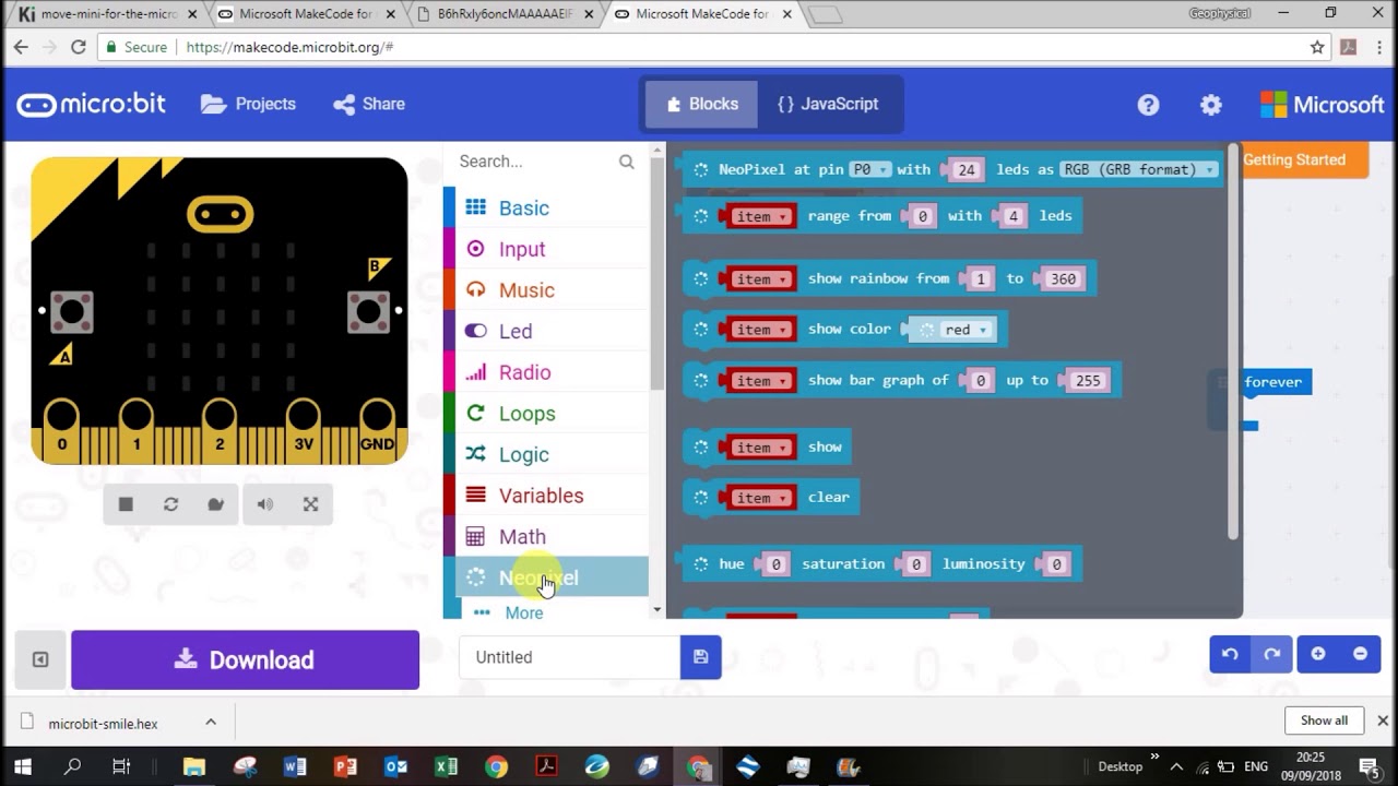 2 Microbit - Minimove - Coding redlight - YouTube