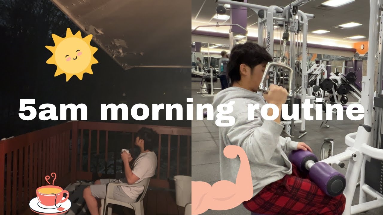 5am morning routine | productive, workout, meditation - YouTube