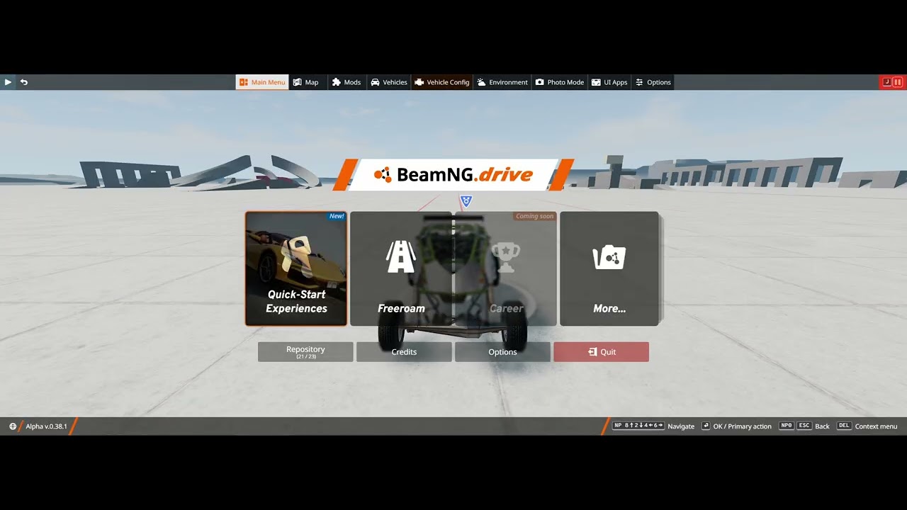 Messing around with this random powertrain kit mod in BeamNG - YouTube